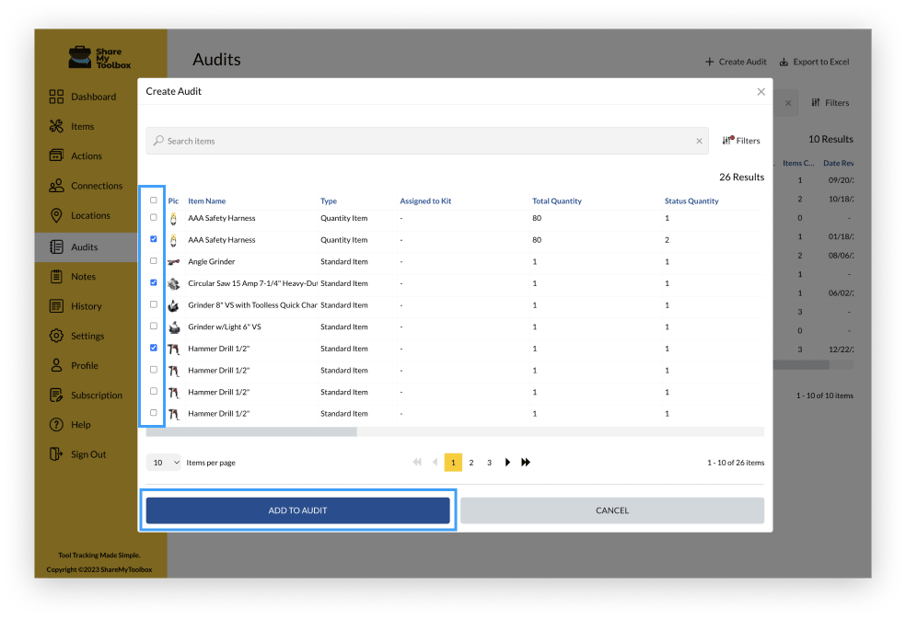 Creating, Receiving, and Conducting an Audit
