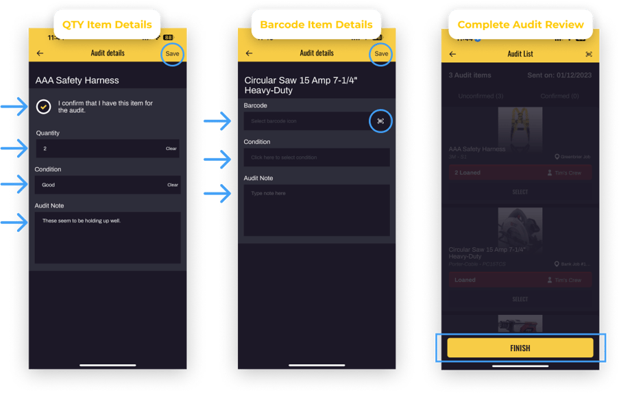 Creating, Receiving, and Conducting an Audit