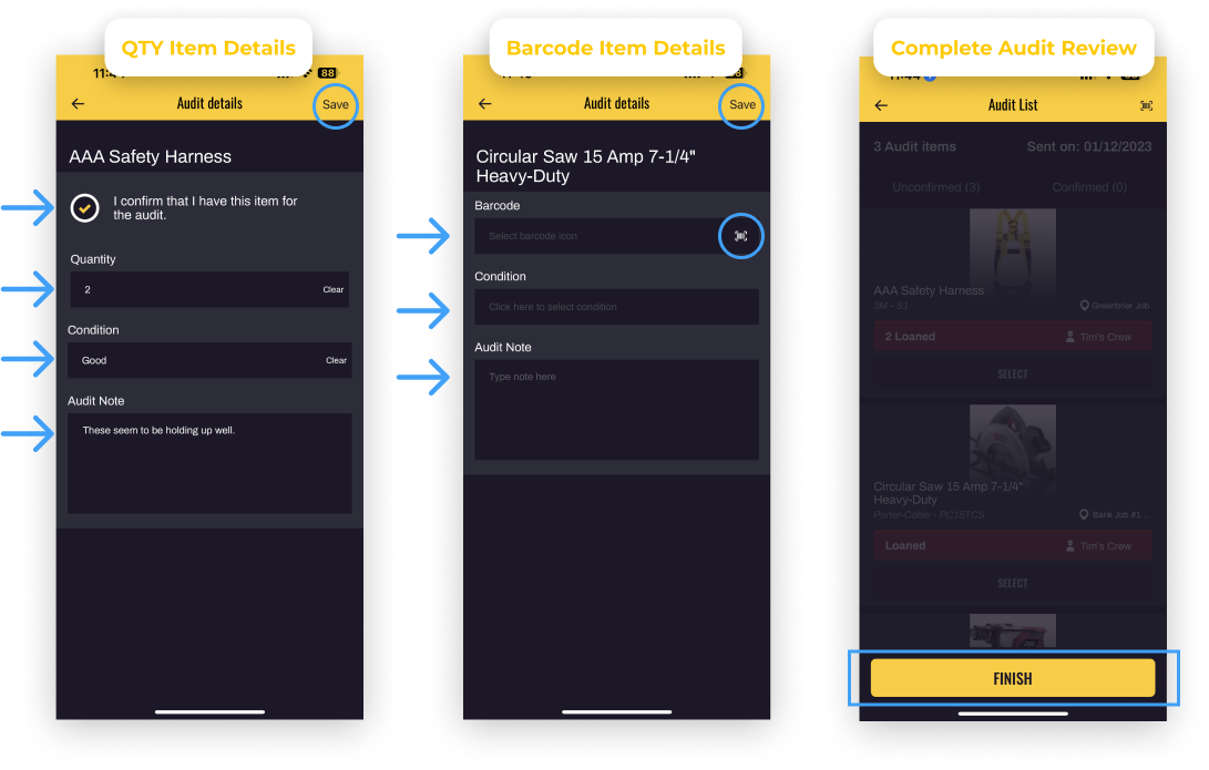 Creating, Receiving, and Conducting an Audit