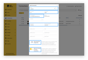 Add, Edit, Delete Connections