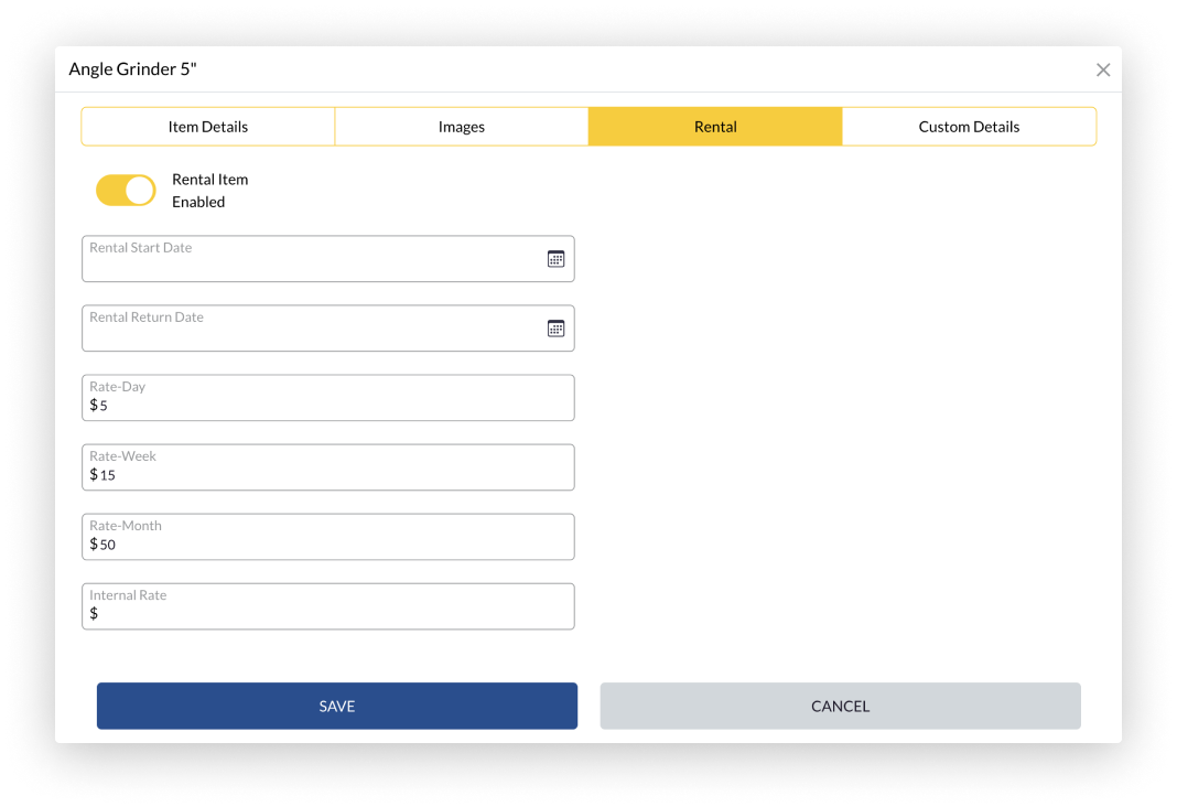 Adding and Editing Items