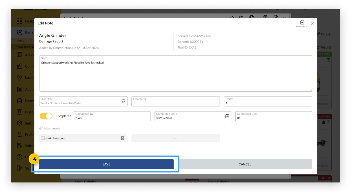 Add, Edit, Delete Notes