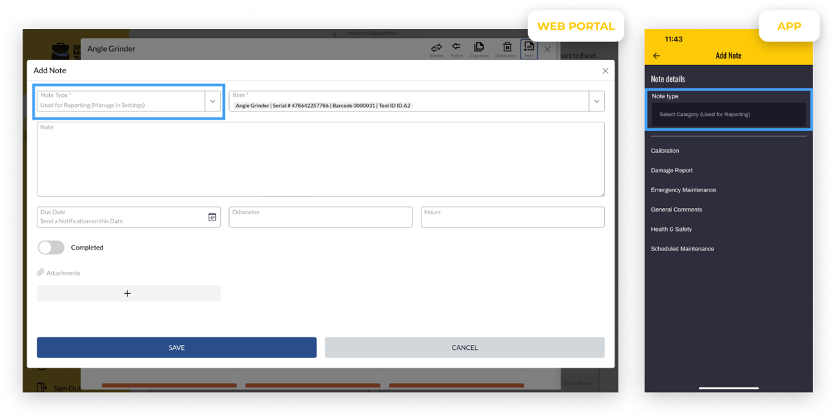 Add, Edit, Delete Notes